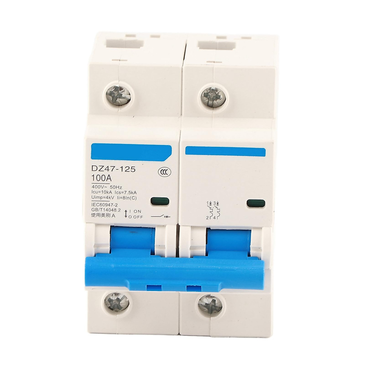 Leakage Protection Switch DZ47‑125 2P​ Current Miniature Circuit Breaker (100A)