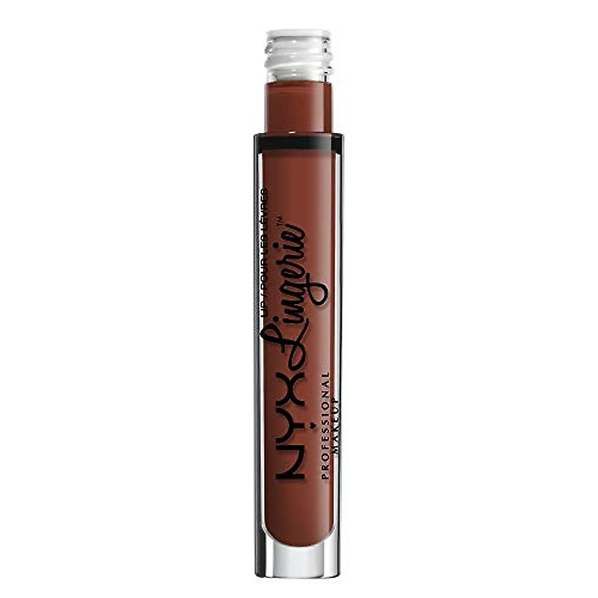 NYX PROFESSIONAL MAKEUP Lip Lingerie Matte Liquid Lipstick - Exotic, Warm Mahogany Red