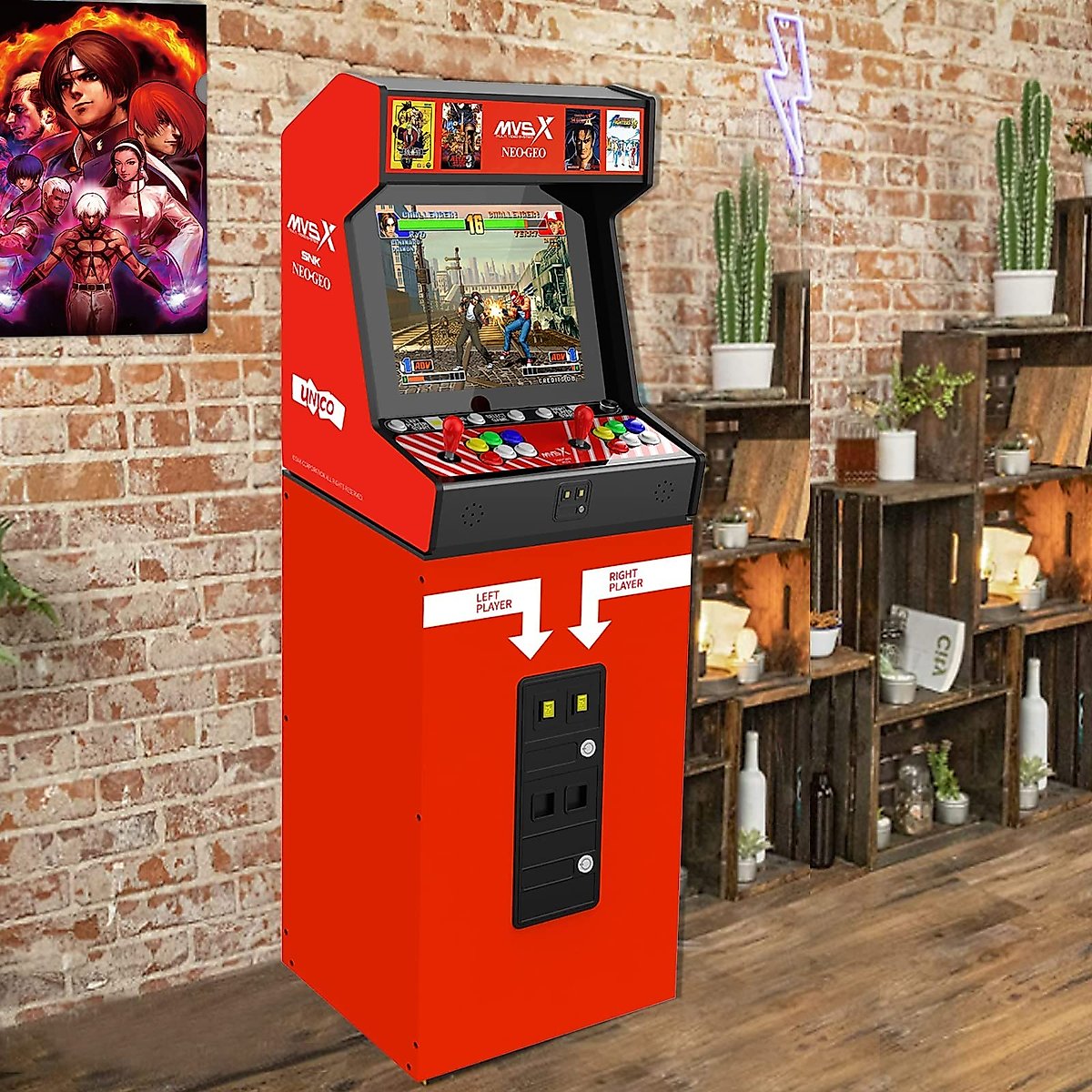 UNICO MVSX Base, 32" Tall Base Compatible with UNICO MVSX Arcade Machine