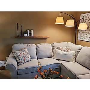 Joel's Antiques |48 inch Floating Shelves for Wall | Natural Wood, Easy Install | Heavy Duty Rustic Book Shelves | Bathroom, Kitchen, Living Room | 2 inches Thick | 6 inches deep | Medium Brown