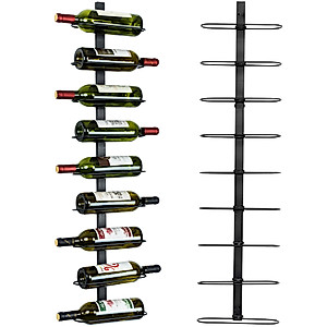 AQAREA Wall Mount Wine Rack Organizer, Wine Holder Wall Mounted, Wine Storage Display, Wine Rack Holder