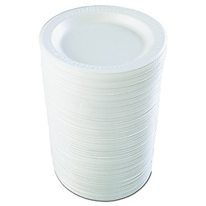 Dart 9PWQR 9 in White Laminated Foam Plate (Case of 500)