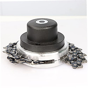 YARNOW Black Grass Mn Mower with Brush Universal Outdoor Tools Chain Power for Coil Lawn Garden Head Replacement Trimmer Accessory Cutter Upgraded