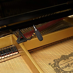 AV-JEFES PMM19B-SH4-PA Piano Clip-On Musical Instrument Microphone for Shure Microphone and Phantom Power Input