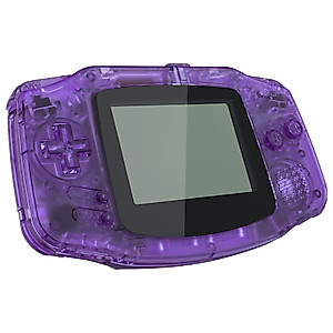 IPS Ready Upgraded eXtremeRate Clear Atomic Purple Replacement Shell Full Housing Cover + Buttons for Gameboy Advance GBA – Compatible with Both IPS & Standard LCD – Console & IPS Screen NOT Included