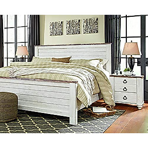 Signature Design by Ashley Mildred Modern Bronze Metal Table Lamp, 2 Count, 29.75", Almost Black