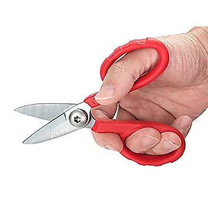 Ascend Tools 5-1/2 inch Carbon Steel Shears - Kevlar, Dyneema, Vectran, Spectra, Technora, Nomex, Innegra, Dacron, Fiberglass, Carbon Fiber, Breathers fiber cable