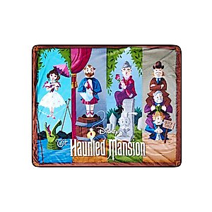 Spirit Halloween Disney's The Haunted Mansion Portrait Fleece Blanket | Officially Licensed | Indoor Halloween Décor | Disney Movie Blankets and Pillows | Halloween Decorations