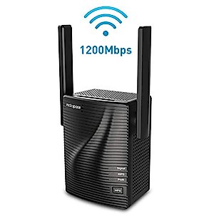 WiFi Extender- WiFi Range Extender Up to 1200Mbps, WiFi Signal Booster, 2.4 & 5GHz Dual Band WiFi Repeater with Access Ethernet Port, 360° Full Coverage, Easy Set-Up. (1200Mbps)