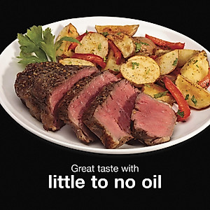 Proctor Silex 5.8 QT Air Fryer Oven with Temperature Control, 60 Min Timer, Non Stick Basket, 1700W, Black (35060)