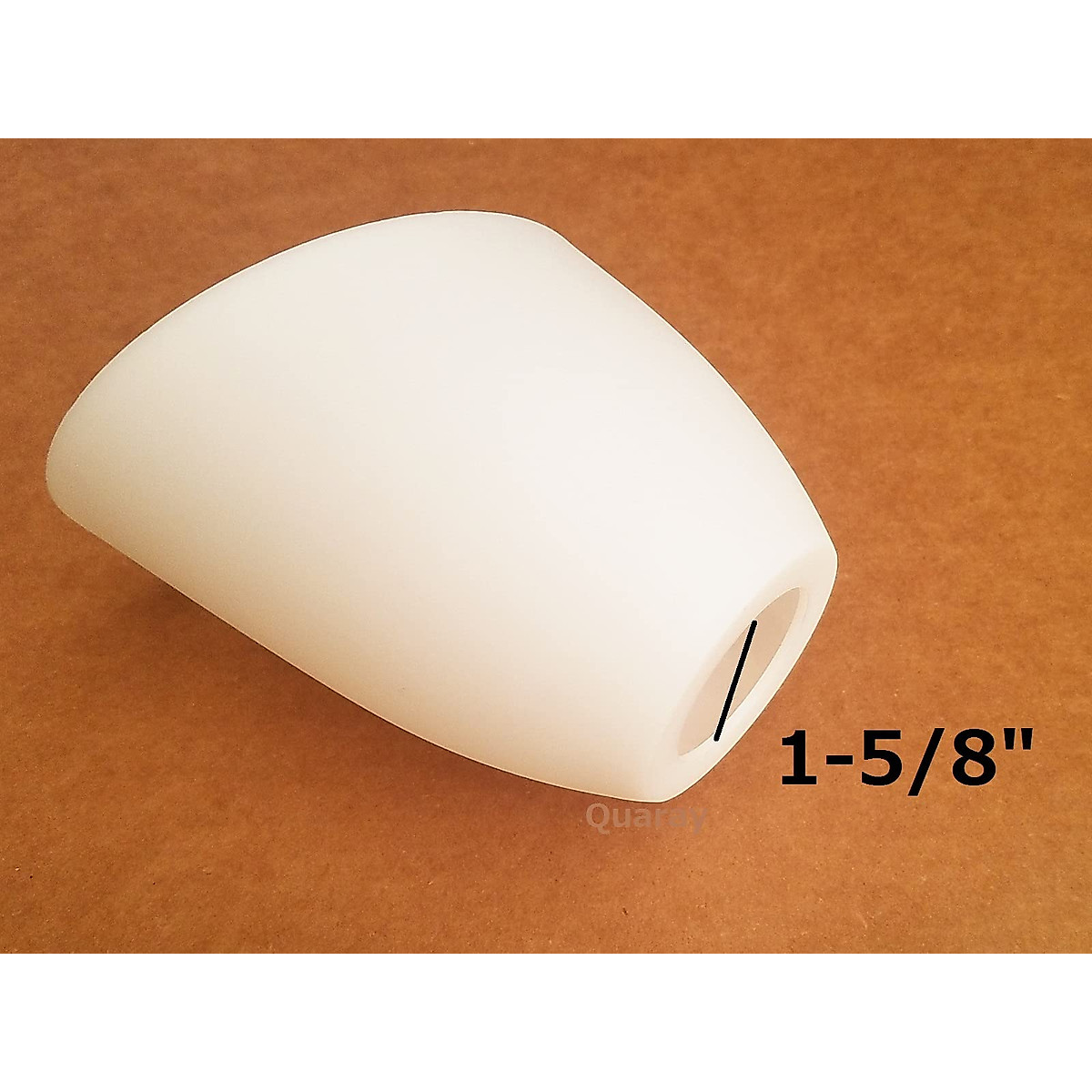 2-Pack 4-1/2" Quaray T50 Color Plastic Lamp Shade for Floor Lamp (White)