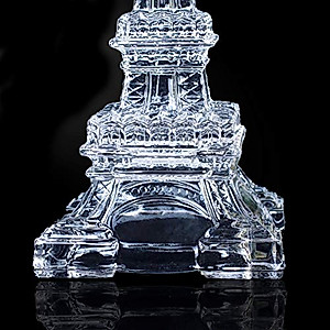 XINDAM 6 Hook Design Tabletop Glass Eiffel Tower Stemware Rack/Rotate 6 Wine Glass Storage Holder Stand Air Drying Rack