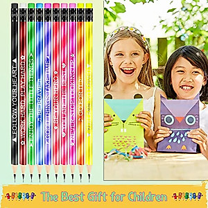 Color Changing Mood Pencils with Motivational Quotes - 40 Pcs Set