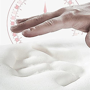 SUSOSU Lumbar Pillow Electric Massage Lumbar Pad Lumbar Support Car Seat Memory Foam Headrest Pillow Backrest Pillow Neck Pillow Drive (Color : Blue)