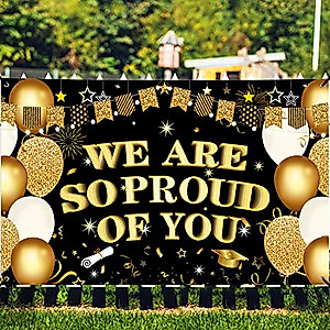 2023 Graduation Party Decorations, We are So Proud of You Backdrop Banner, We are So Proud of You Banner for Graduation Decorations 2023, Congrats Grad Party Decorations, Class of 2023 Decorations