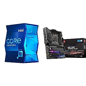 Intel Core i9-11900K Desktop Processor 8 Cores up to 5.3 GHz Unlocked LGA1200 (Intel 500 Series & Select 400 Series Chipset) 125W with MSI MPG Z590 Gaming Plus Gaming Motherboard