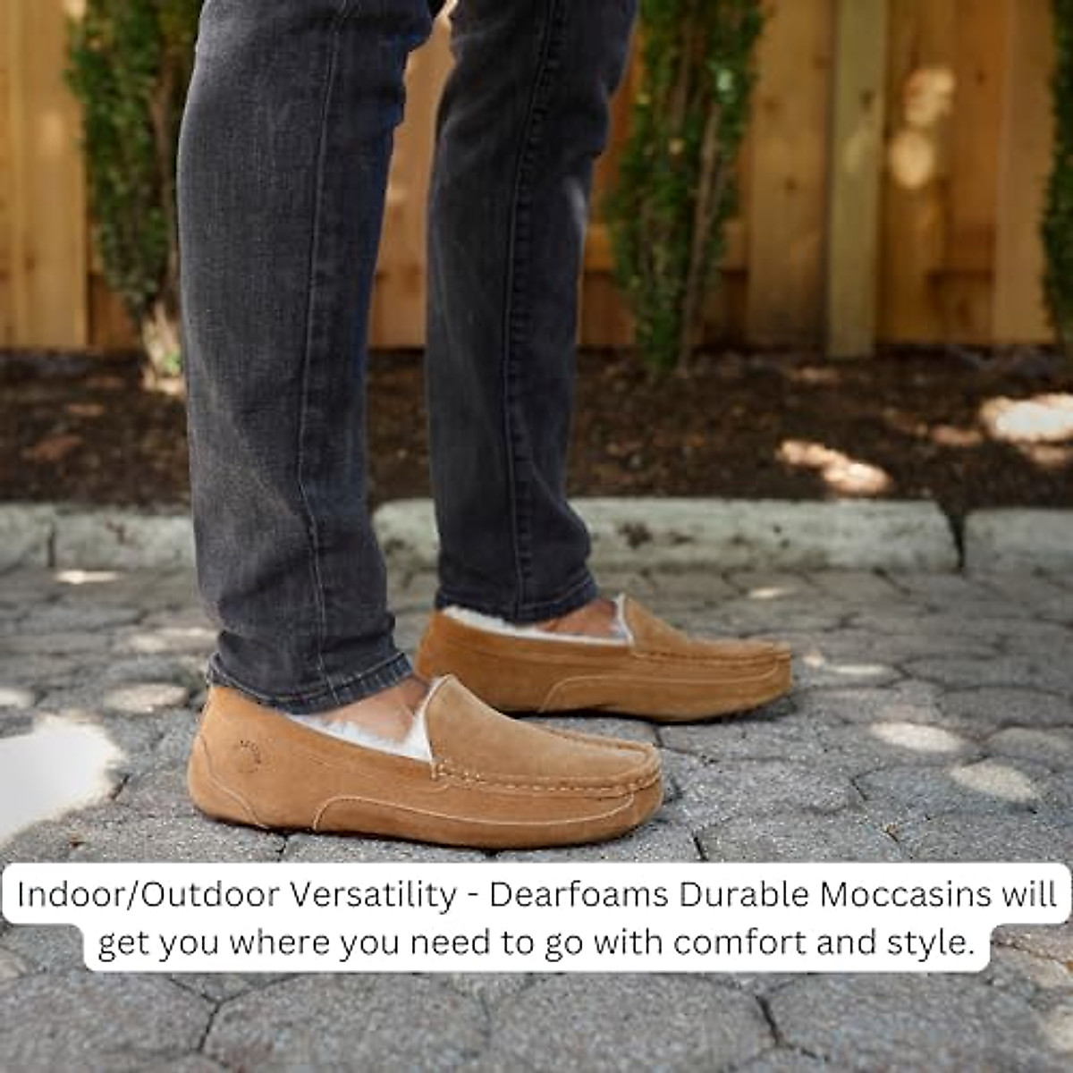 Fireside by Dearfoams mens Melbourne Slipper, Chestnut, 14 US