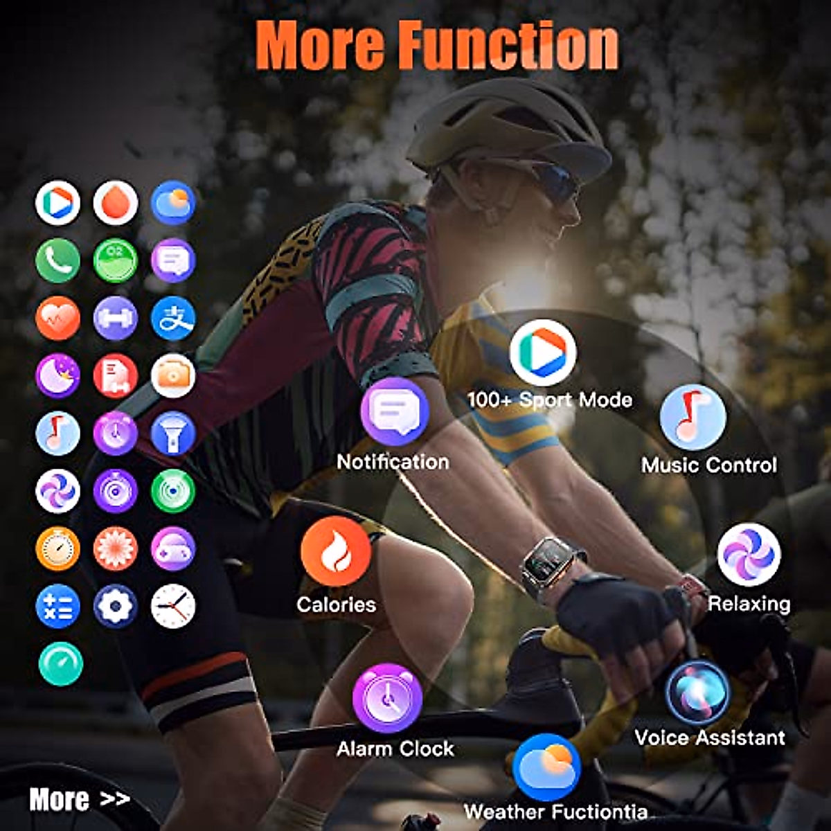 meoonley Military Rugged Smartwatch for Men,Sport Watch with Answer/Make Call IP68 1.83 inch Fitness Tracker Pedometer SpO2 for Outdoor Enthusiasts