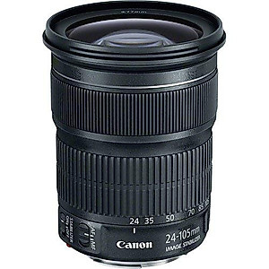 Canon EOS RP Mirrorless Digital Camera with EF 24-105mm f/3.5-5.6 is STM Lens and Mount Adapter EF-EOS R Bundled + Deluxe Accessories (Renewed)