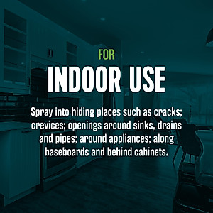 Ecologic Ant & Roach Killer, Indoor Defense, Also Kills Spiders & Crickets, (Aerosol Spray) 14 fl Ounce