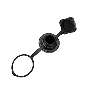 Quluxe 5 Pcs Air Valve Inflatable Boat Spiral Air Plugs Air Mattress Plugs Boston Valve for Rubber Dinghy Raft Kayak Pool Boat Airbeds- Black