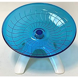 Large Flying Silent Spinner Saucer Exercise Jogging Running Wheel for Small Animal Hamster Gerbil Rat Mouse Rodent Degu Dagus Hermit Crabs Hedgie