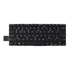 SUNMALL Replacement Keyboard Compatible with Dell Inspiron 5368 5378 5370 5578 5579, Inspiron 7368 7370 7373 7375 7378 7460 7560 7570 7572 7573 7579 Laptop Black US Layout(No Backlight)