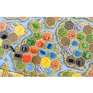 Capstone Games Terra Mystica: Big Box - Contains: Terra Mystica: Base Game, Fire & Ice Expansion, Merchants of The Seas Expansion by Automa Factory. Ages 14+, 1-5 Players, 30 Min Per Player