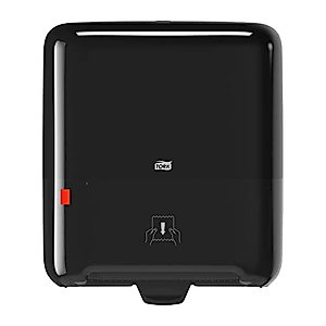 Tork Matic Paper Towel Dispenser, 5510282, Elevation Design - Paper Hand Towel Dispenser H1, One-at-a-Time dispensing with Refill Level Indicator, Black
