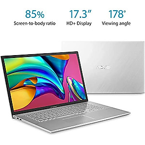 ASUS Vivobook X712 Laptop; 17.3" HD+ 1600x900; Intel i5-1035G1 4-Core; 12GB RAM, 1TB HDD; Intel UHD; Bluetooth, Win 11 Home S with 1YR Antivirus