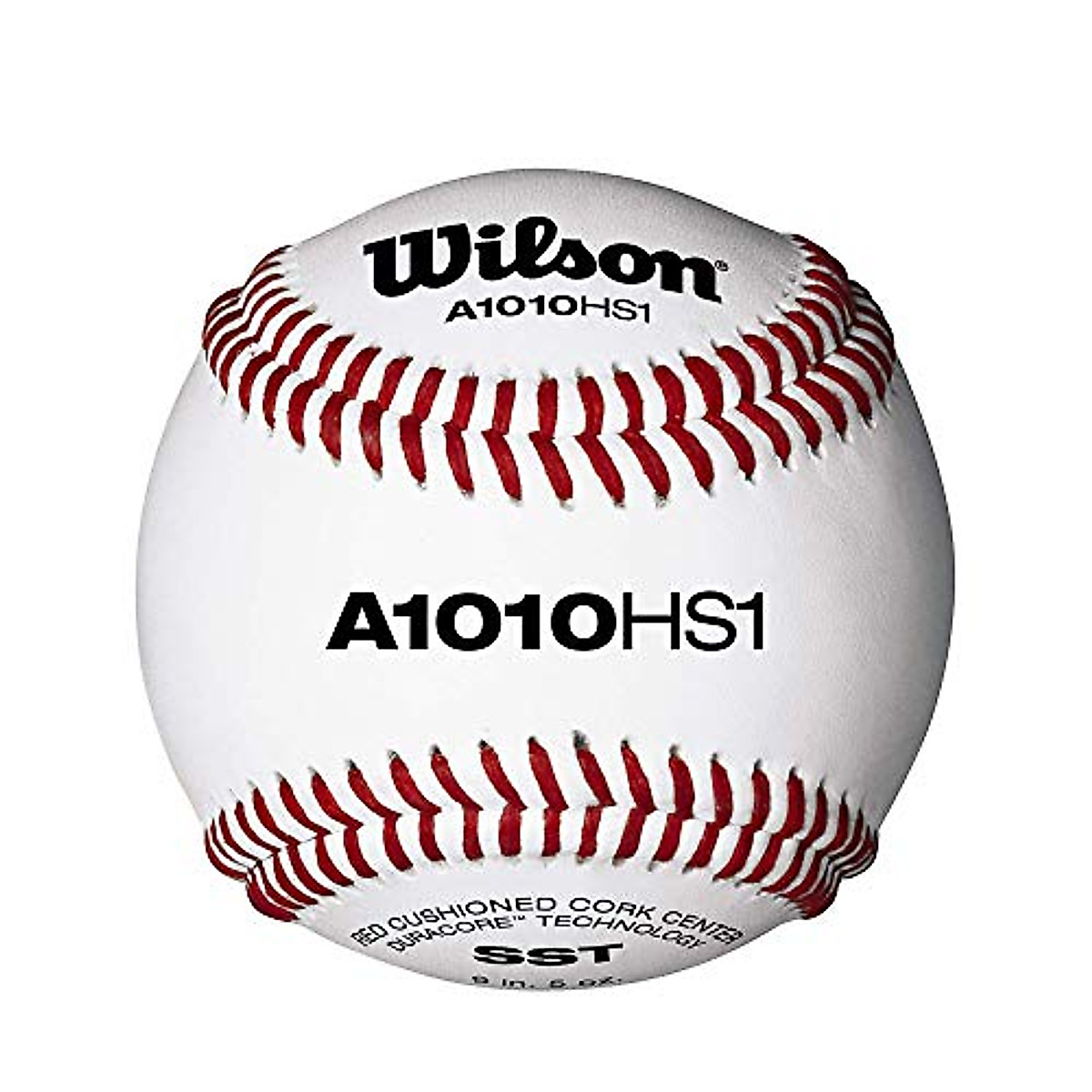 WILSON Sporting Goods Pro Series Baseballs, A1010 HS1, SST, NFHS, Pack of 12, White