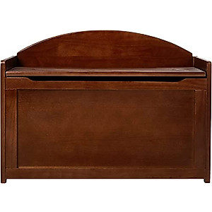 Lipper International Child's Toy Chest, 33.25" W x 17.75" D x 24.5" H, Walnut Finish
