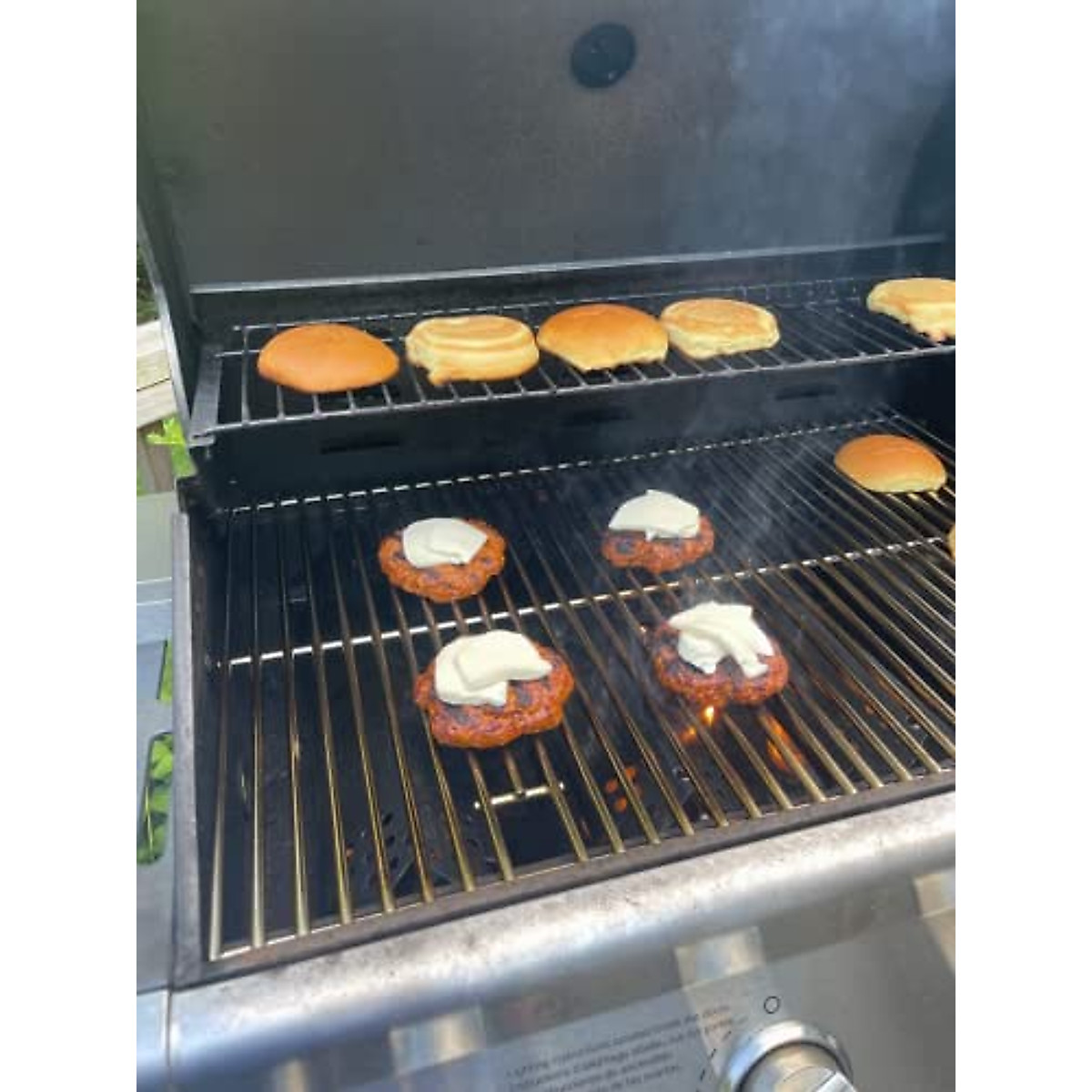 Uniflasy 17 Inches Cooking Grates for Home Depot Nexgrill 720-0830H 720-0830D, 720-0783E, 720-0783C Gas Grill Replacement Parts, Stainless Steel Uniflame Gas Grills Cooking Grids 2 Pack