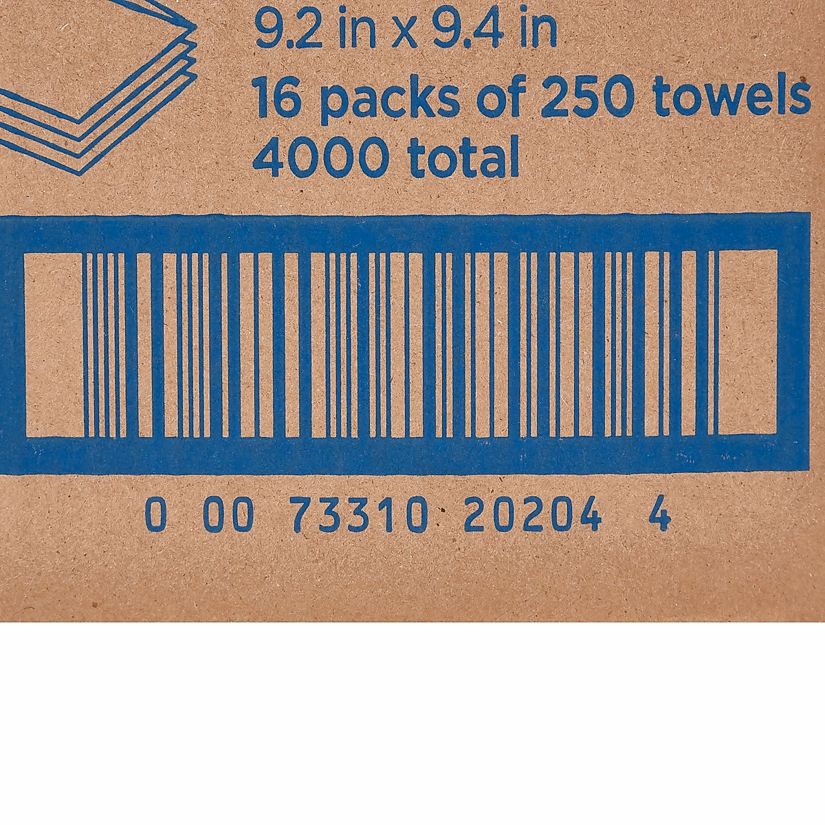 Pacific Blue Basic Multifold Paper Towels (Previously Branded Acclaim) by GP PRO (Georgia-Pacific), White, 20204, 250 Towels Per Pack, 16 Packs Per Case, (Case of 16 Packs, 250 per Pack)