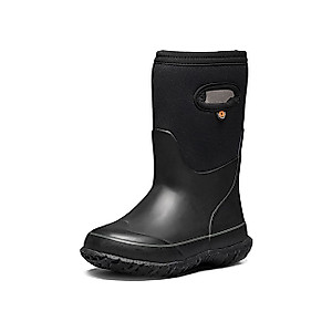 BOGS Grasp Rain Boots I Waterproof, Insulated All Weather Mud & Snow Boots for Cold Weather I Big Girls, Big Boys, Little Girls & Little Boys - Black - 2