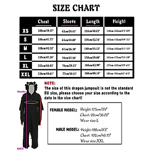 dressfan Animal White Dragon Onesie Pajamas Costume Halloween Cosplay Costume Christmas Pajamas for Unisex Adults Teens XXL