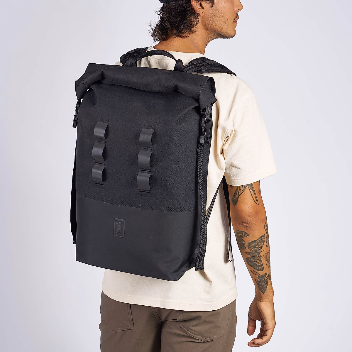 Chrome Industries Urban Ex 2.0 Rolltop Backpack- 15" Laptop Bag, Waterproof, 30 Liter, Black