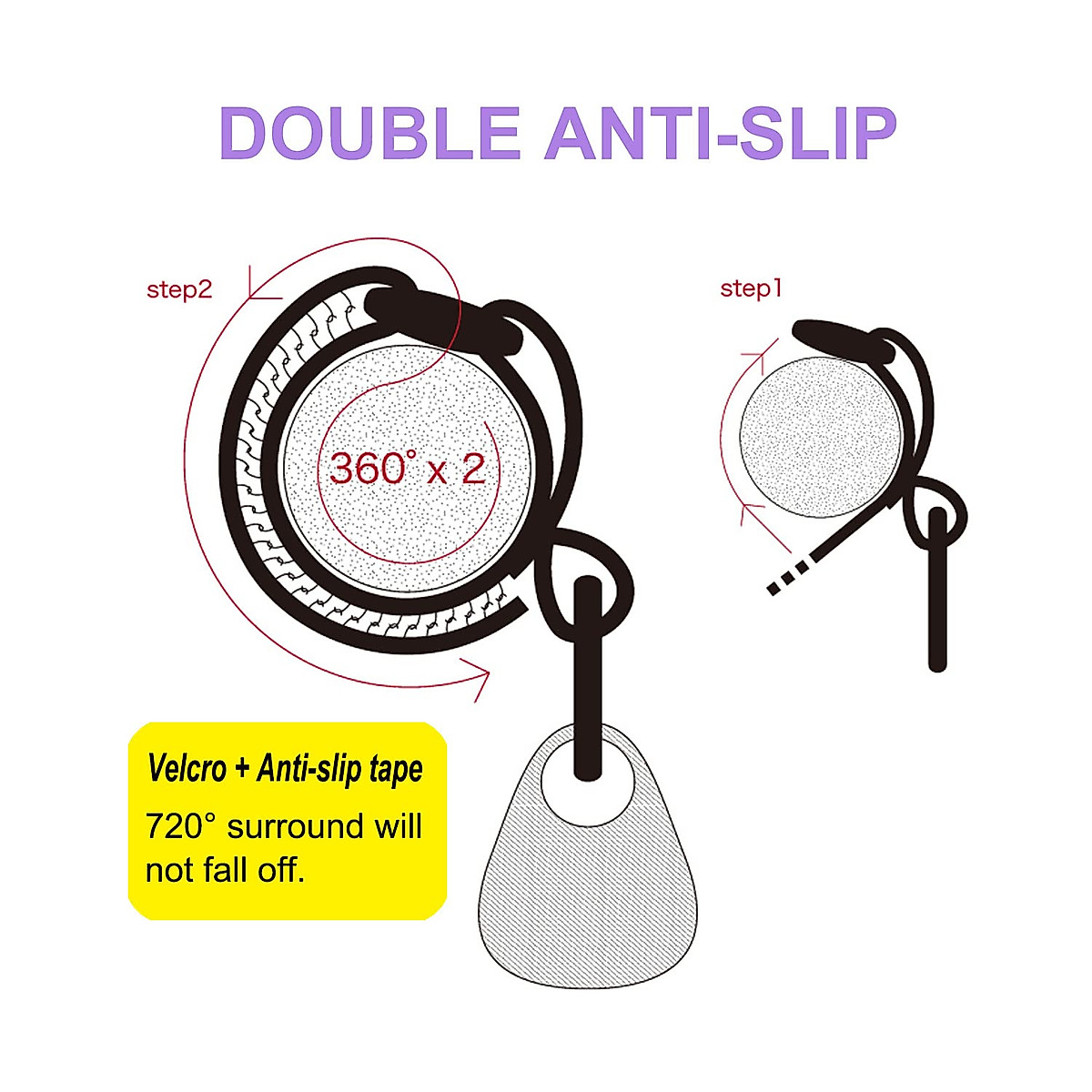 Stroller Hook,Non Slip Stroller Hooks, Bag Clip for Stroller, Mommy Buggy Clips,Can Safely Hang Shopping Bags and Wallets on The Stroller,Suitable for All Strollers (Pack of 4, Black)