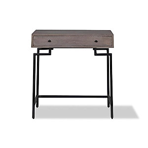 Posh Pollen Cambridge Writing Desk, Office Furniture Console Table, Grey