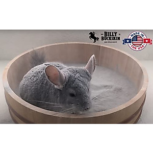Chinchilla Bath Dust, 2.5 lb. Bag, All Natural Dusting Powder for Cleaning Degus, Hamsters, & Gerbils, Pure Cleansing Pumice Sand by Billy Buckskin Co.