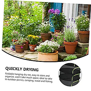 Zerodeko 3pcs Folding Drying net Plants Outdoor Vegetable Plants Outdoor Clothes Drying Rack Collapsible Drying Rack mesh Drying Rack Collapsible Clothes Drying Rack Drying Net Tool