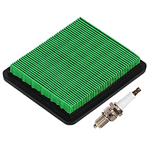 HIFROM 17211-ZS9-A02 Air Filter Element Cleaner with Spark Plug Compatible with Honda EB2500C EU3000 EB3000 EB3000CK1 EM2500C EU3000iS EU3000iS1 Engine Lawn Mower