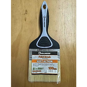 ROLLINGDOG 4 Inch Paint Brush- Large Paint Brush,Soft Paint Brush for Wall Paint,Ceiling,Blinds,Large Surface Areas(100mm)