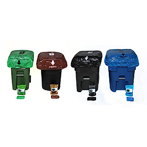 trash smell buster, Trash Can Cover, Odor Eliminating Bag with Elastic Rubber Band, Lemon Scented, Eliminates Odor from Trash, Durable, Effective, 95 Gallon, 1 Cover