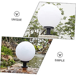 SECFOU Fence Lights Replacement Globe for Light Fixture Deck Lighting Acrylic Light Cover Deck Post Lights Globe Light Cover Exterior lamp Post Fixture Exterior Light Electric Plastic
