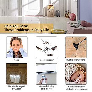 SWISSELITE 36 Inch Under Door Draft Stopper,Sound Proof Reduce Noise,Energy Saving Under Door Draft Stopper Door Weather Stripping