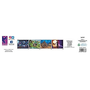 Ceaco - 4 in 1 Multipack - Thomas Kinkade - Mandalorian Collection - (4) 500 Piece Jigsaw Puzzles