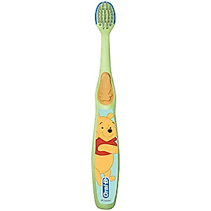Oral-B Baby Manual Toothbrush, Pooh Characters, 0-3 Years Old, Extra Soft (Characters Vary) - 1 Count