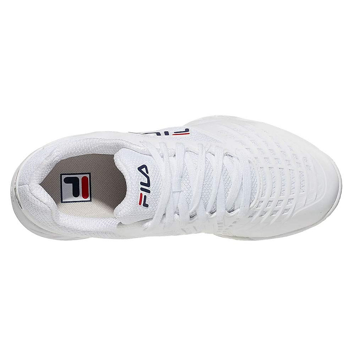 FILA Women's AXILUS 2 Energized Sneaker, White/White Navy, 8