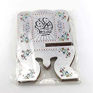 EXCEART Wooden Book Stand Islamic Eid Mubarak Bible Bookshelf Prayer Quran Display Rack Holder for Ramadan Mubarak Decorations